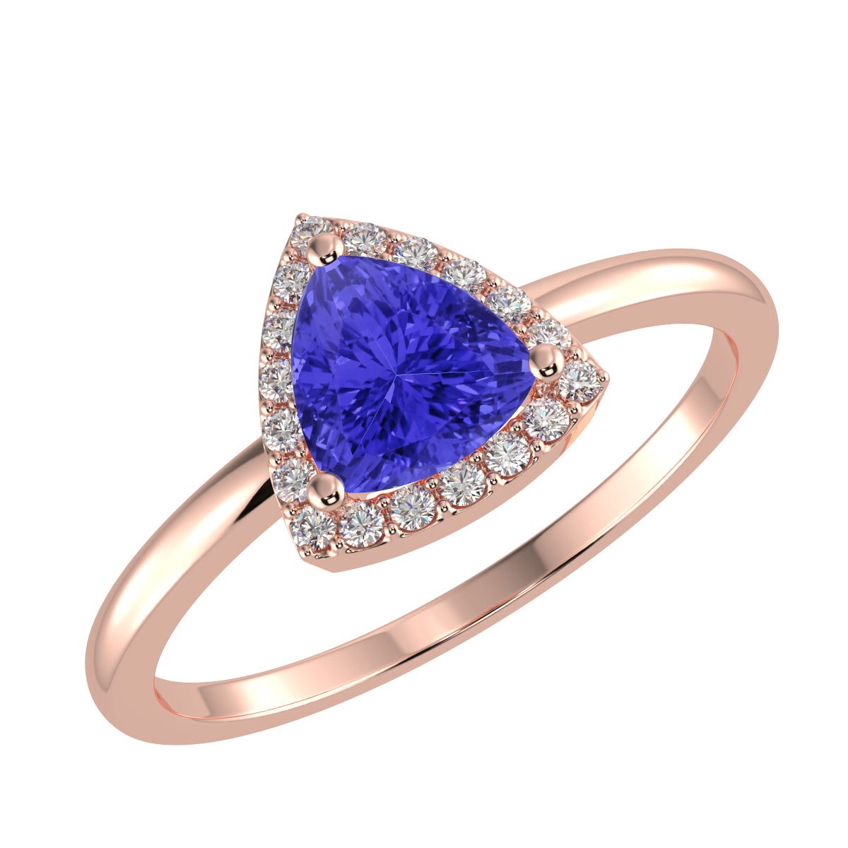 RTRA1002-Bella -Trillion Tanzanite Ring – Top Tanzanite